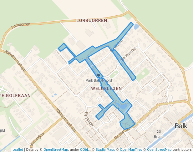 Park Balk-Noord in Balk | Map and Routes