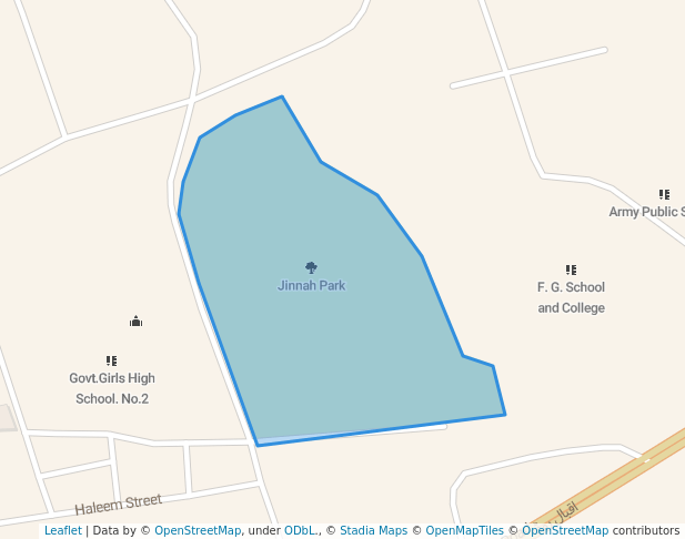 Jinnah Park in Attock | Map and Routes