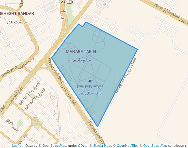 Avina Park in Bandar Abbas | Map and Routes