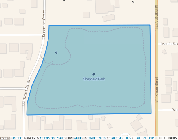 Shepherd Park in Houston | Map and Routes