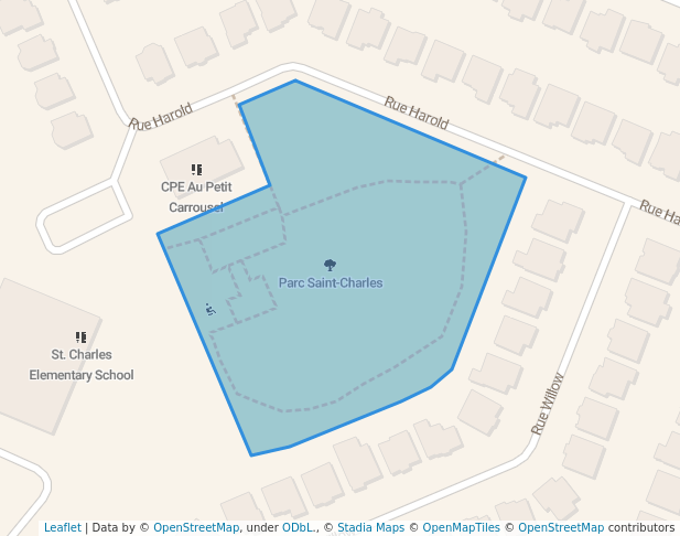Saint-Charles Park in Montréal | Map and Routes