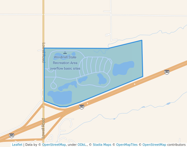 Windmill State Recreation Area in Gibbon | Map and Routes