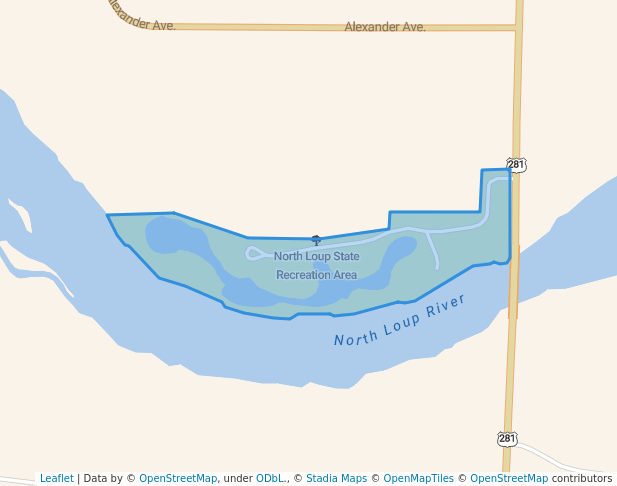 North Loup State Recreation Area in Elba | Map and Routes