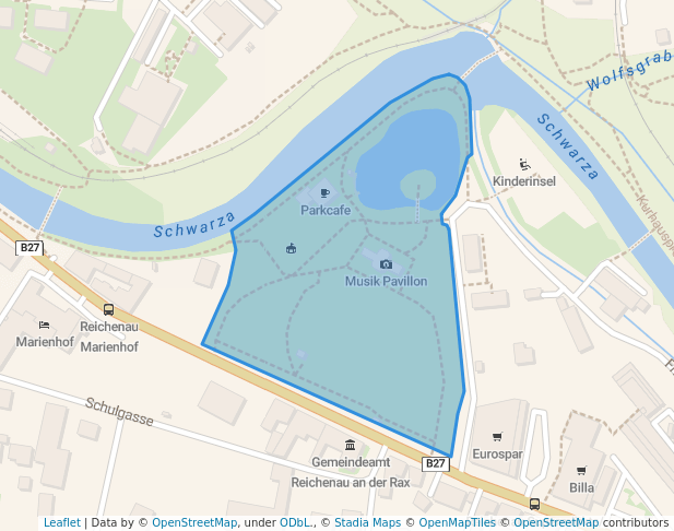 Kurpark in Reichenau an der Rax | Map and Routes