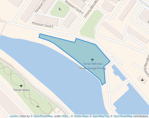 Taman Rekreasi Muara Sungai Pinang in George Town | Map and Routes