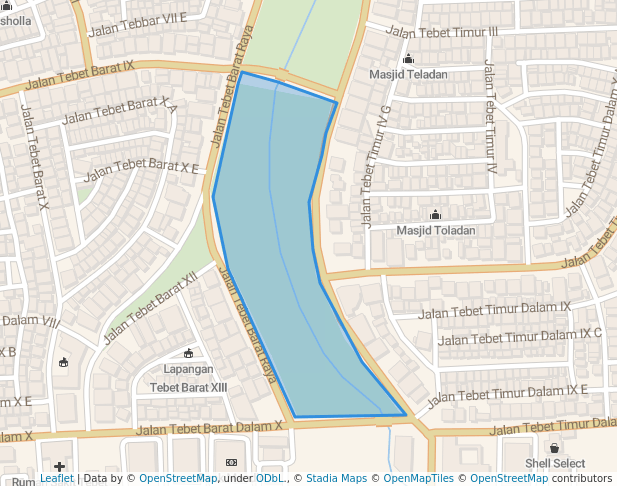 Tebet EcoPark in Jakarta | Map and Routes