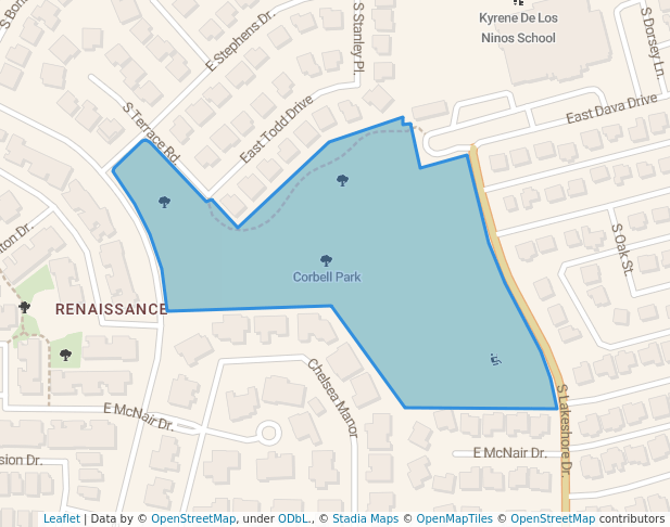 Corbell Park in Tempe | Map and Routes