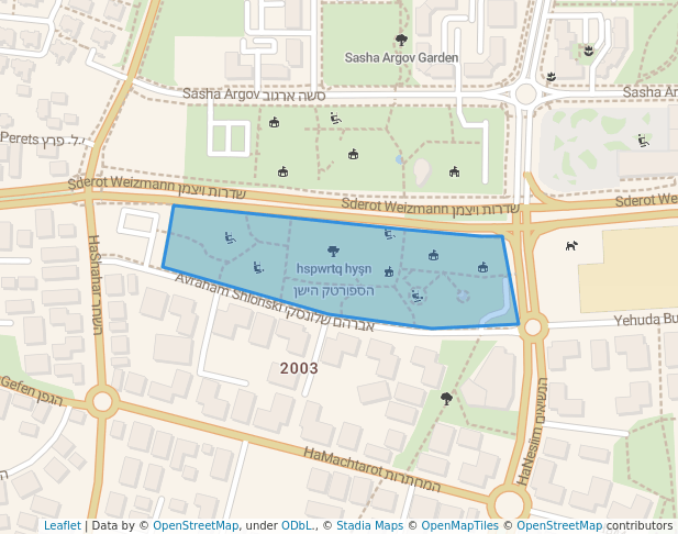 הספורטק הישן in Ra'anana | Map and Routes