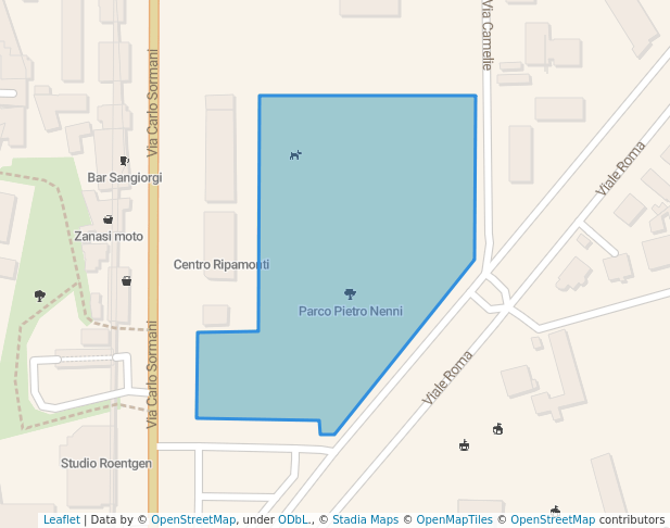 Parco Pietro Nenni in Cusano Milanino | Map and Routes