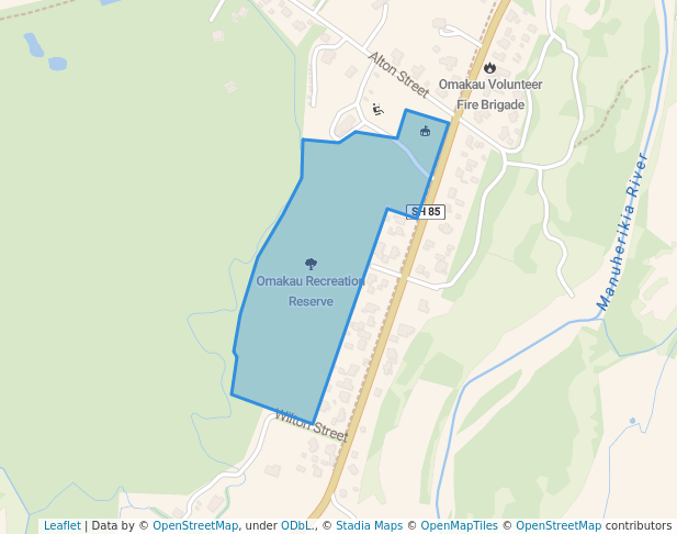 Omakau Recreation Reserve in Omakau | Map and Routes