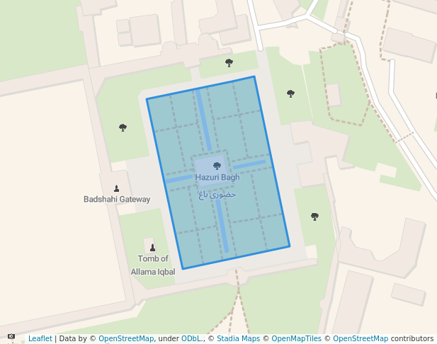 Hazuri Bagh in Lahore | Map and Routes