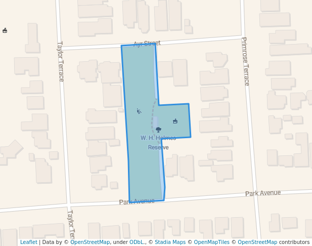W. H. Holmes Reserve in Rosslyn Park | Map and Routes