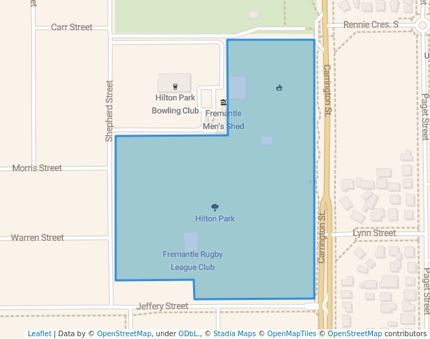 Hilton Park in Beaconsfield | Map and Routes