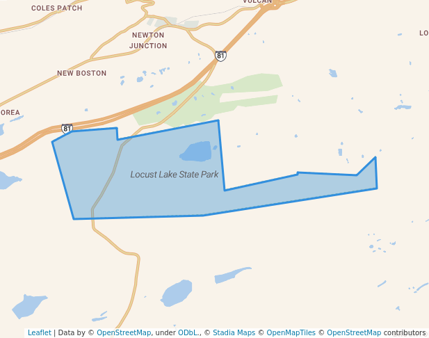 Locust Lake State Park in Tamaqua | Map and Routes