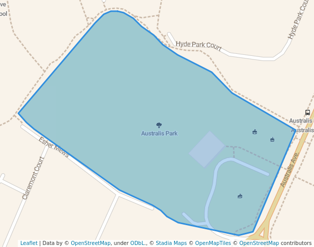 Australis Park in Wattle Grove | Map and Routes