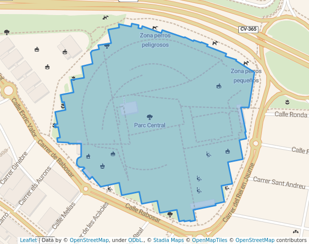 Parc Central in Paterna | Map and Routes