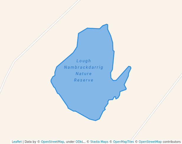 Lough Nambrackdarrig Nature Reserve in Dooks Mountain | Map and Routes