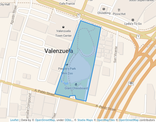 Valenzuela People's Park in Valenzuela | Map and Routes