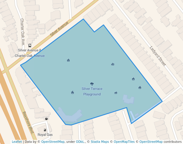 Silver Terrace Playground in San Francisco | Map and Routes