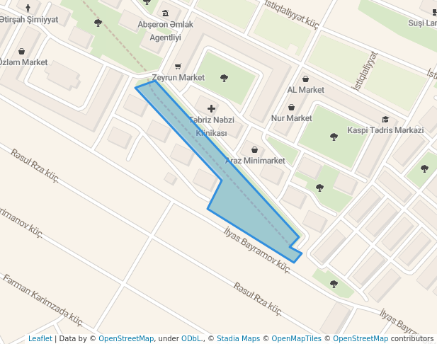 Yeni Baki in Masazir | Map and Routes