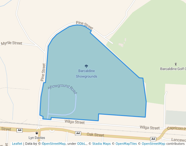 Barcaldine Showgrounds in Barcaldine | Map and Routes