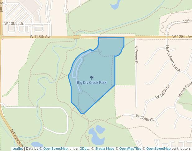 Big Dry Creek Park in Westminster | Map and Routes