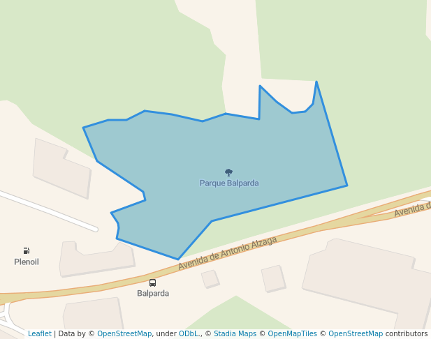 Parque Balparda in Santurce | Map and Routes