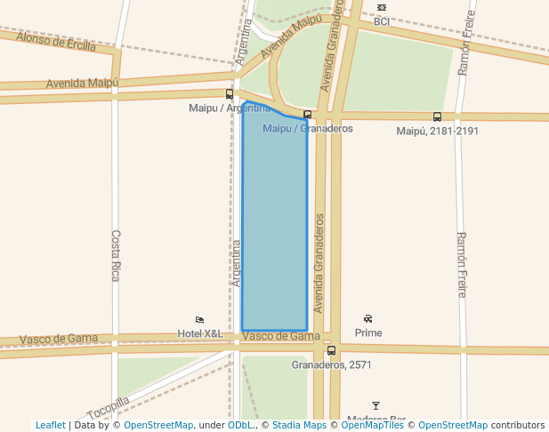 Parque José Saavedra in Calama | Map and Routes