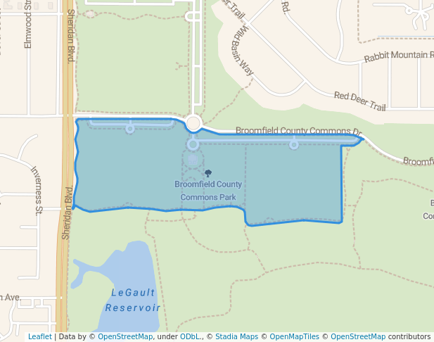 Broomfield County Commons Park in Broomfield | Map and Routes