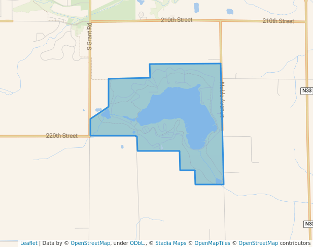 Swan Lake State Park in Carroll | Map and Routes