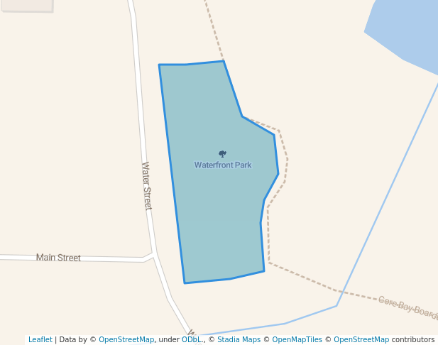 Waterfront Park in Gore Bay | Map and Routes