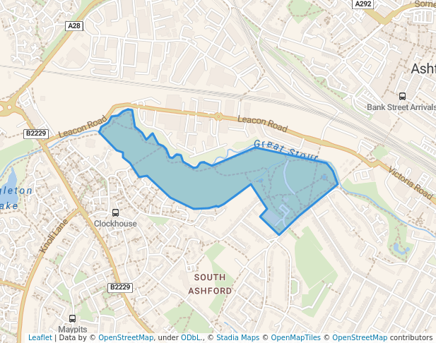 Watercress Fields in Ashford | Map and Routes