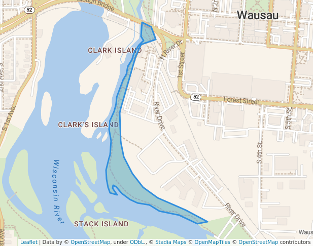 Whitewater Park in Wausau | Map and Routes