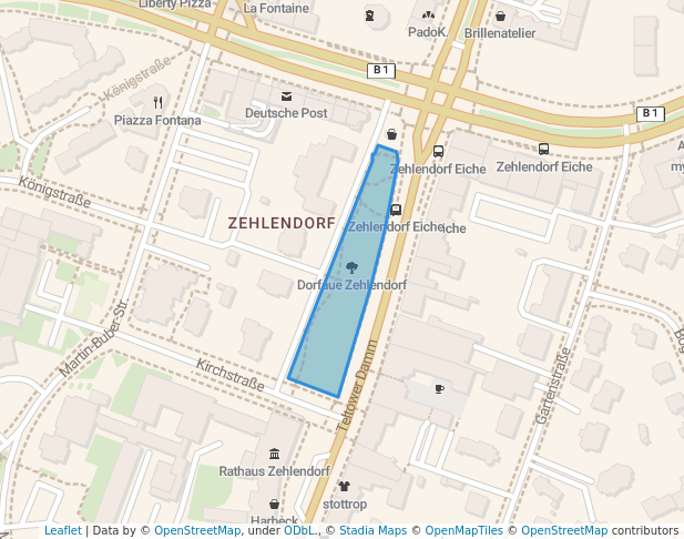 Dorfaue Zehlendorf in Berlin | Map and Routes
