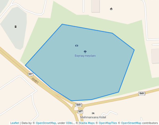 Bayraq meydanı in Naxçıvan | Map and Routes