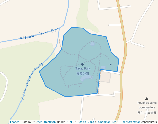 Takao Park in Akiruno | Map and Routes