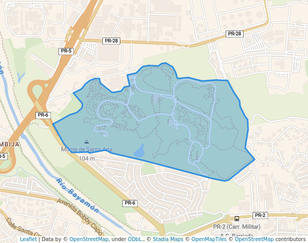 Parque Nacional Julio E. Monagas in Bayamón | Map and Routes