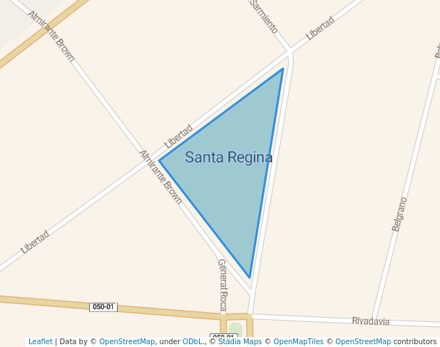 Plaza Principal de Santa Regina in Santa Regina | Map and Routes