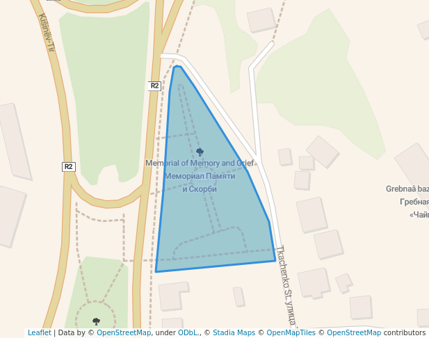 Memorial of Memory and Grief in Bender | Map and Routes