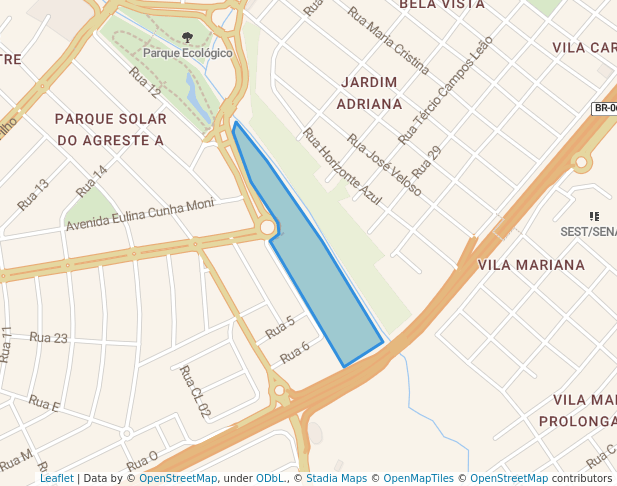 Parque Ecológico Espelho D'água in Rio Verde | Map and Routes