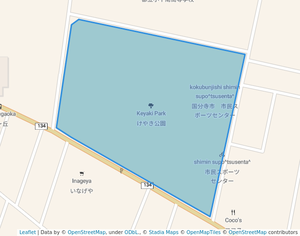 Keyaki Park in Kodaira | Map and Routes