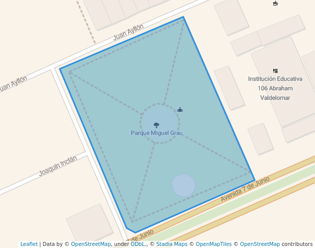 Parque Miguel Grau in Santa Anita | Map and Routes