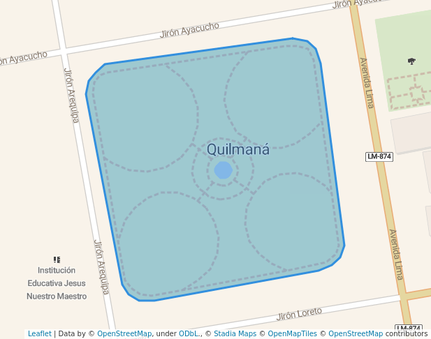 Plaza de Armas de Quilmaná in Quilmaná | Map and Routes