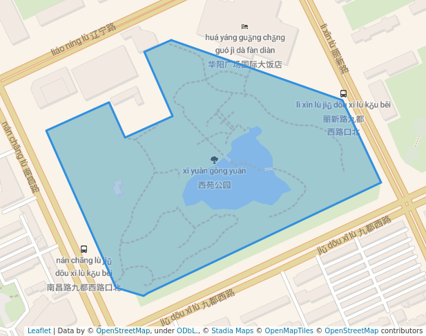 西苑公园 in Luo Yang Shi | Map and Routes