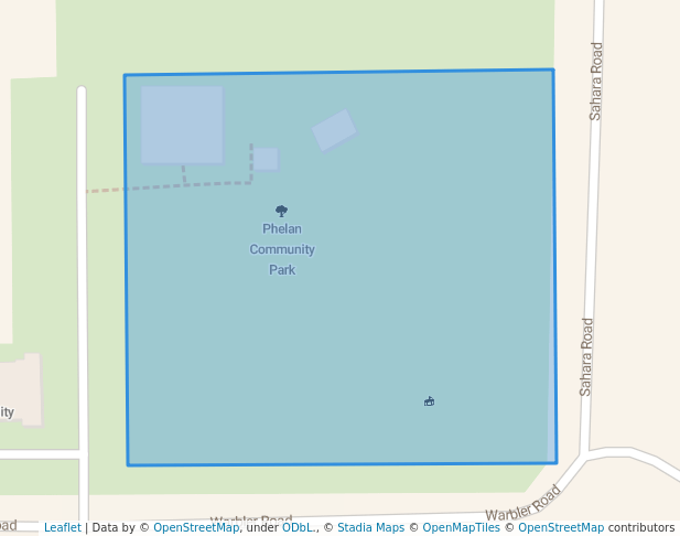 Phelan Community park in Phelan | Map and Routes