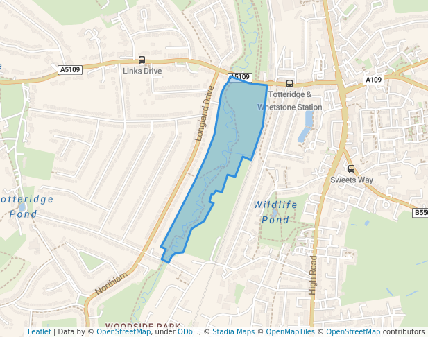 Whetstone Stray in London | Map and Routes