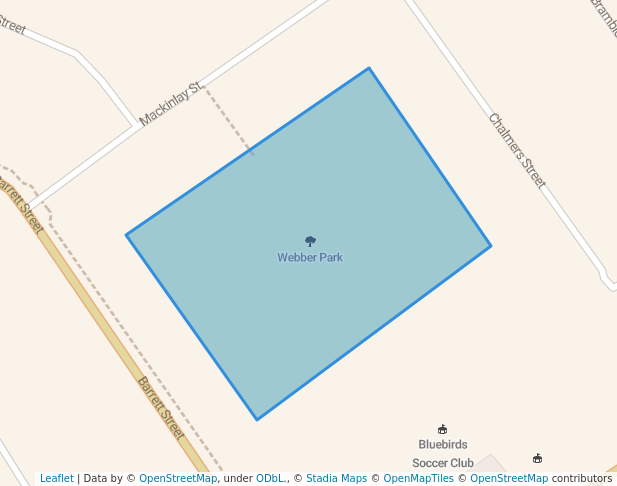 Webber Park in Norman Gardens | Map and Routes