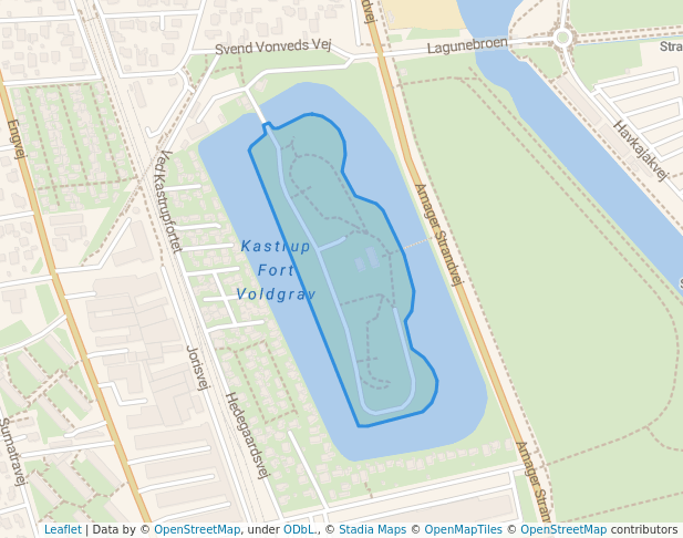 Kastrup Fort in København | Map and Routes