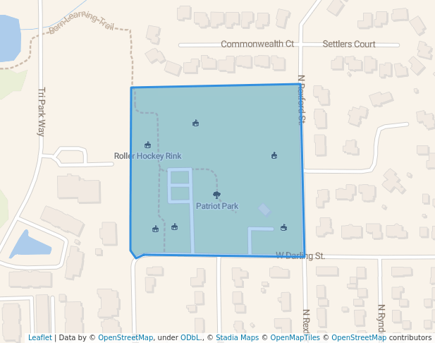 Patriot Park in Appleton | Map and Routes