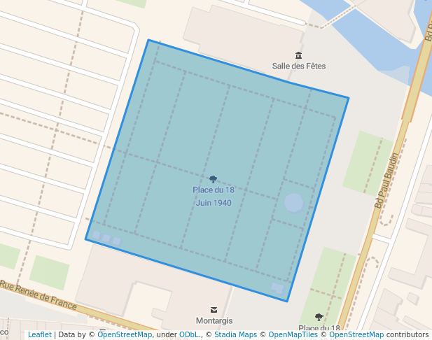 Place du 18 Juin 1940 in Montargis | Map and Routes